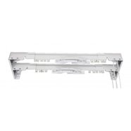 66" to 120" Adjustable Baton Draw Double Traverse in White - Walmart.com