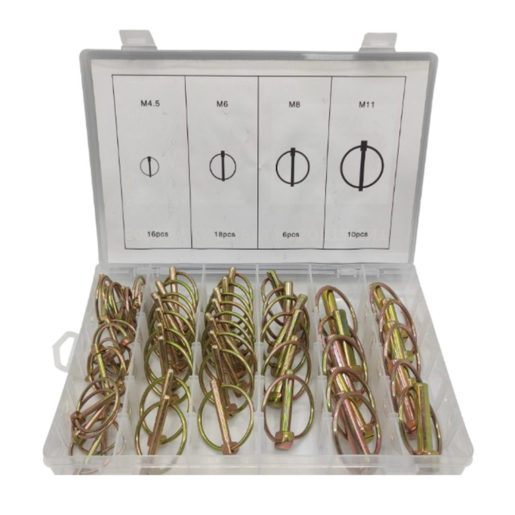 Heavy Duty Dowel Pin Assortment Kit - 50 Pieces for Tractors and Mowers ...