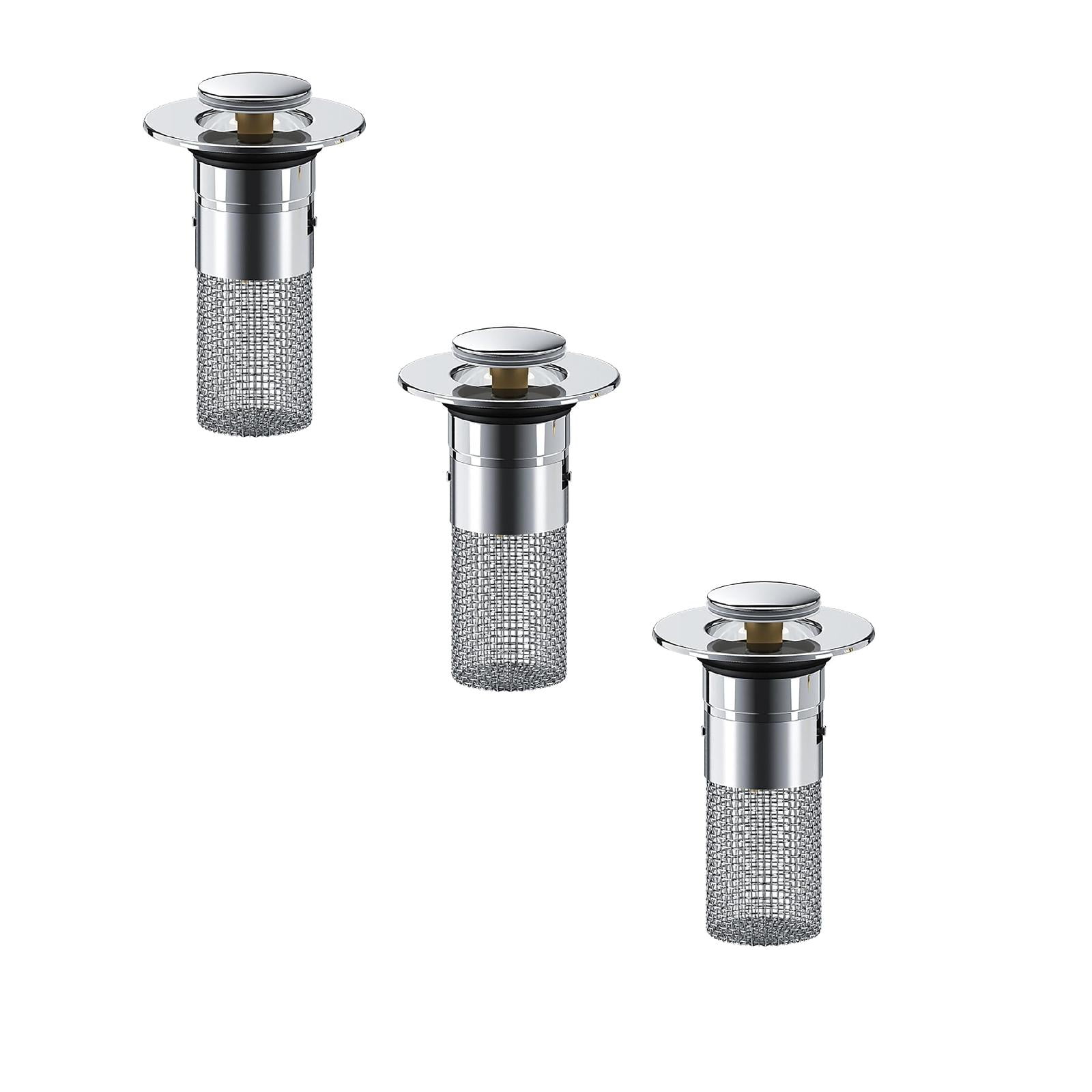 Heavy-Duty Drain Cover with Locking Teeth - Anti-Clog Shower Strainer ...