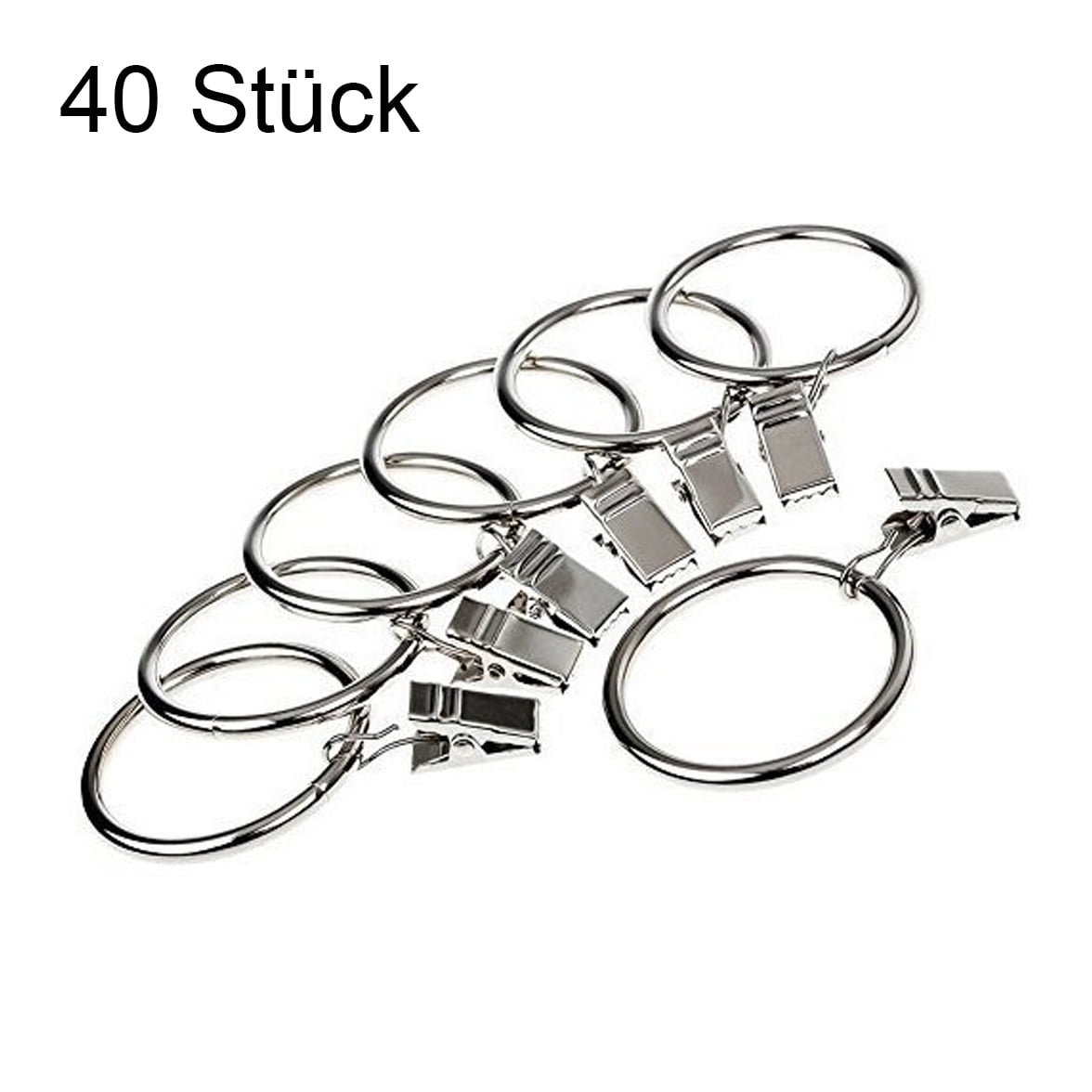 Heavy-Duty Drapery Hardware for Seamless Hanging Silver Metal Curtain ...