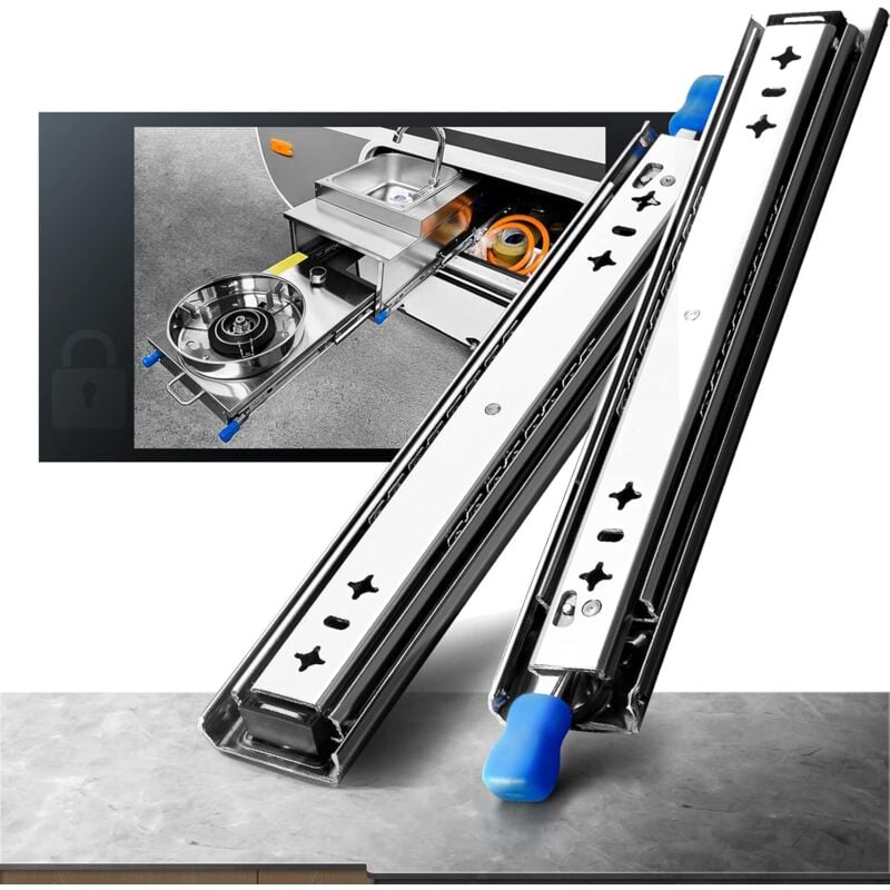 Heavy Duty Drawer Slide With Fixing Lock Drawer Slide 120kg Load ...