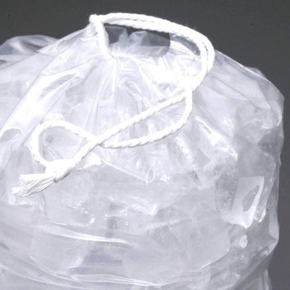 Heavy Duty Drawstring Ice Bag, 8lb, 18" x 12" (Pack of 500) - Walmart.com