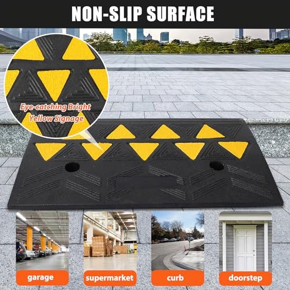 Heavy Duty Driveway Ramp - 4.1" Rise Height Sidewalk Curb Ramp, 13 ...