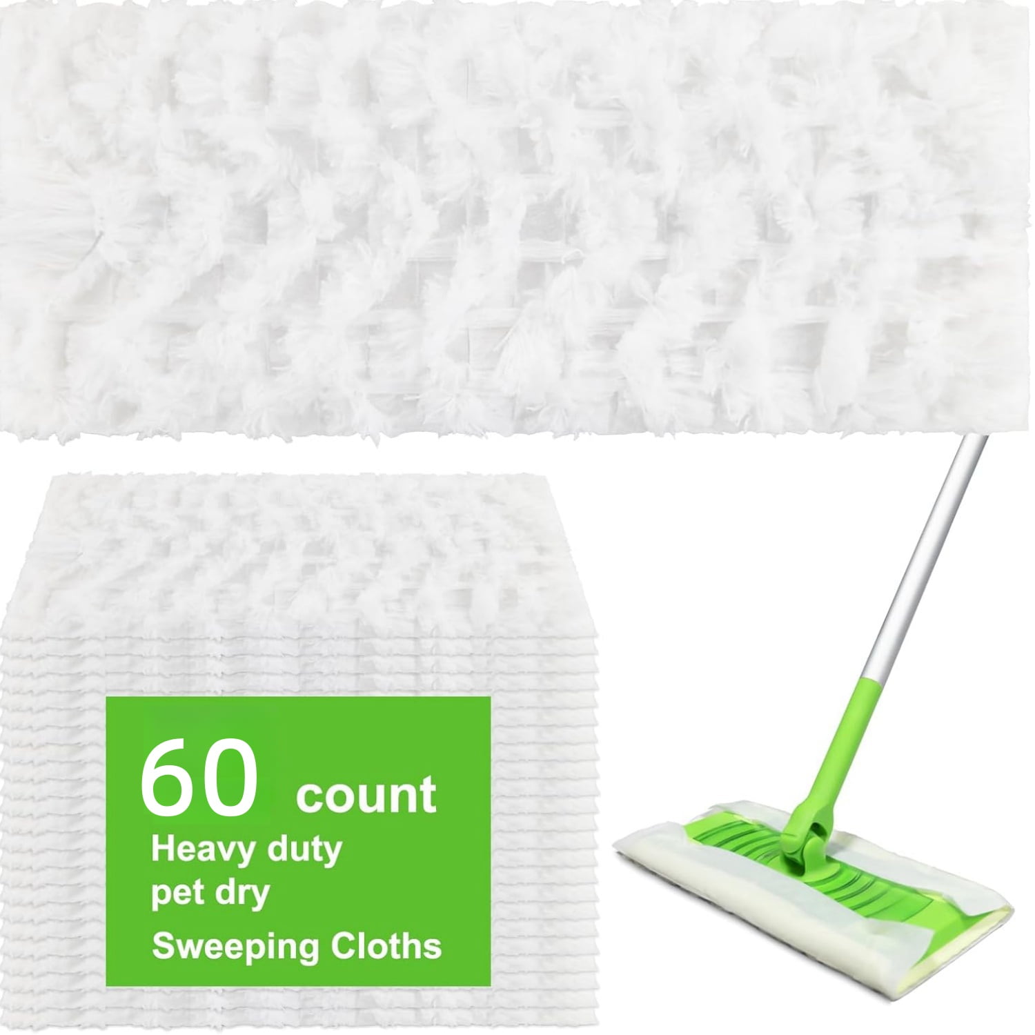 Heavy Duty Dry Sweeping Cloths for Swiffer Sweeper Mop, Dry Sweeping ...