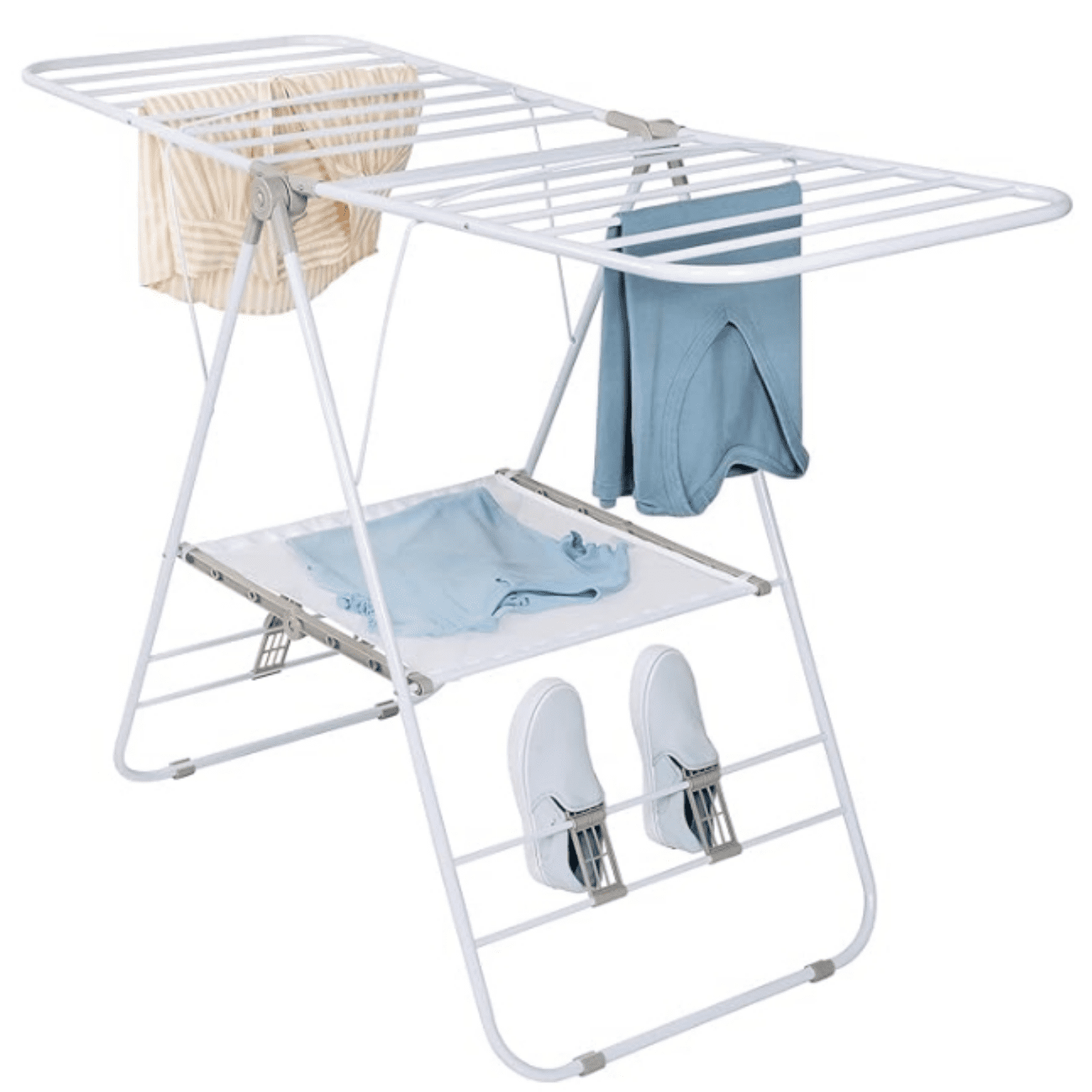 Heavy Duty Drying Rack, White Metal - Walmart.com