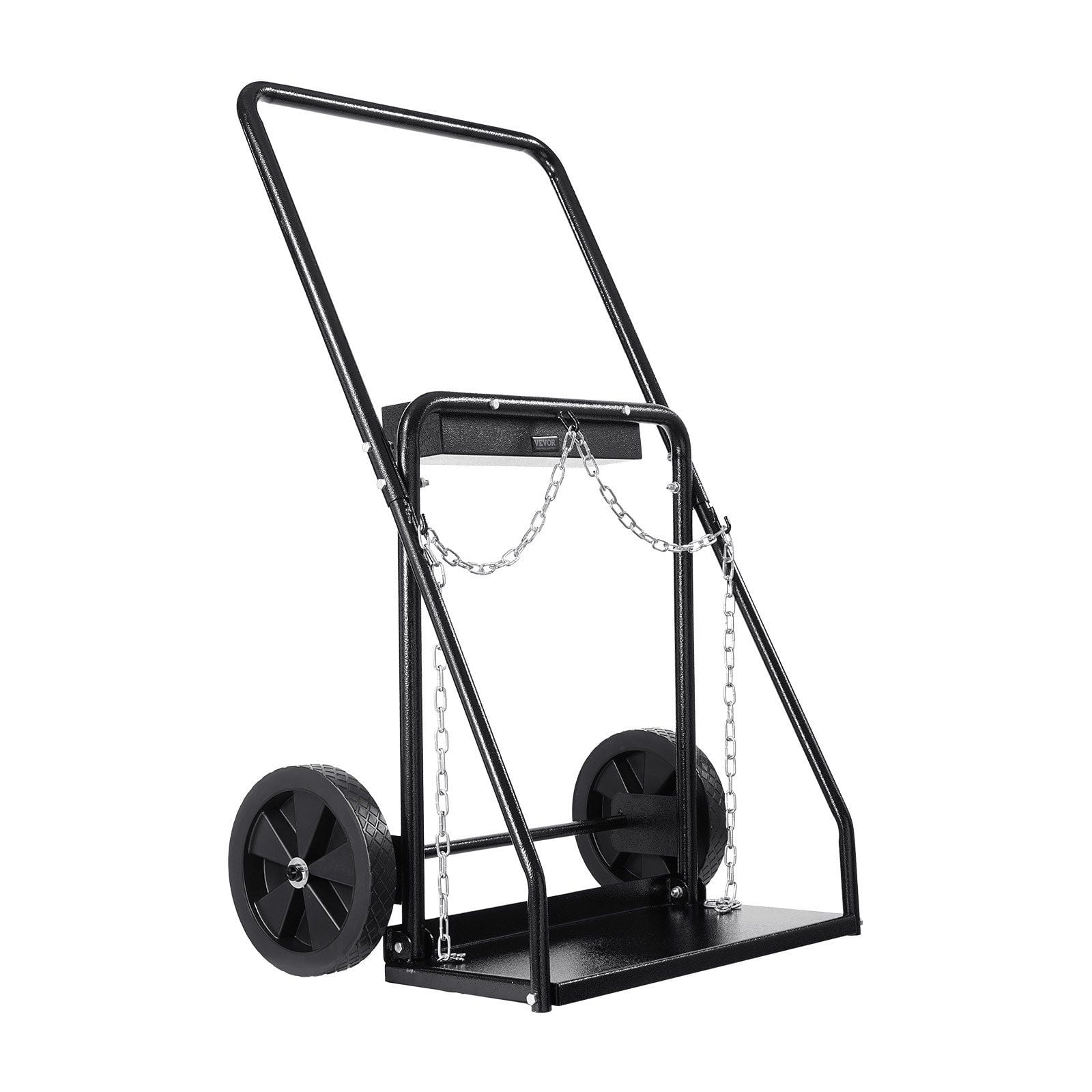 Heavy Duty Dual Welding Cart for Oxygen & Acetylene Tanks - 10" Solid ...