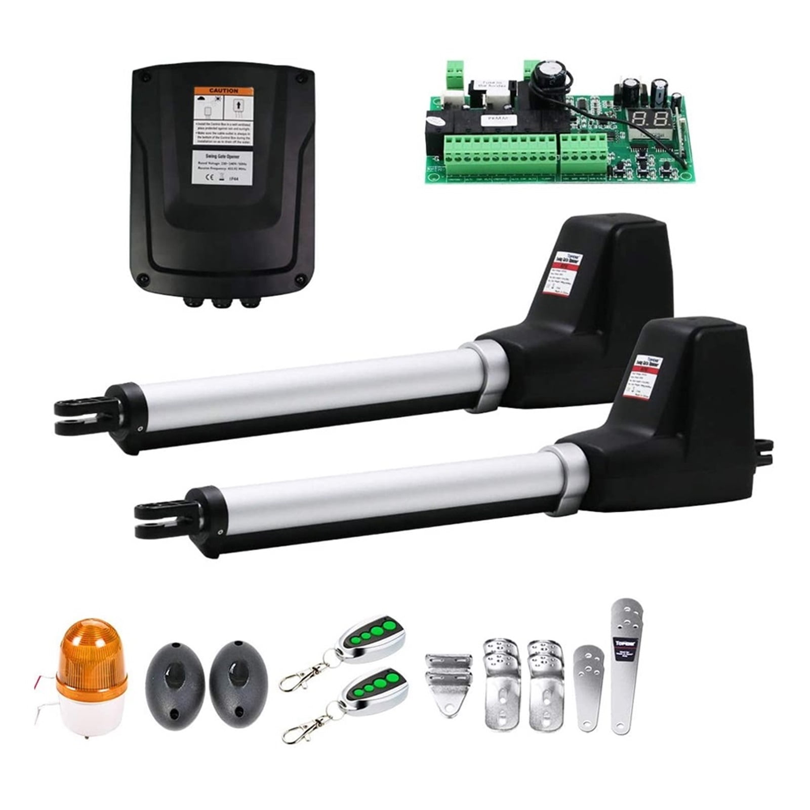 Heavy Duty Dual Wing Electric Swing Gate Opener Kit Auto Dual Gate ...