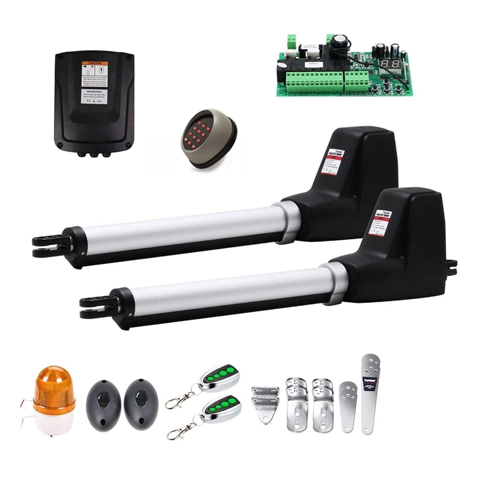 Heavy Duty Dual Wing Electric Swing Gate Opener Kit Auto Dual Gate ...