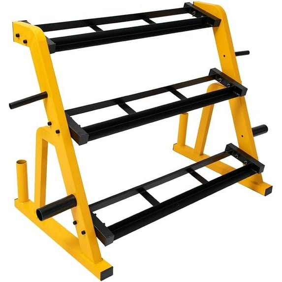 Heavy Duty Dumbbell Rack, 3 Tier Weight Storage Rack for Dumbbells ...
