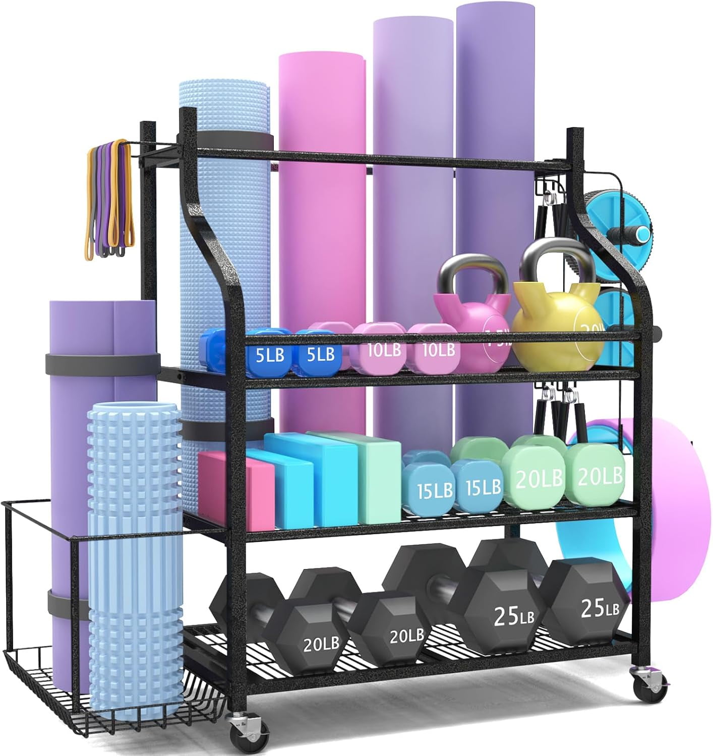 Heavy Duty Dumbbell Rack, 450 lbs Weight Rack for Home Gym, Home Gym ...