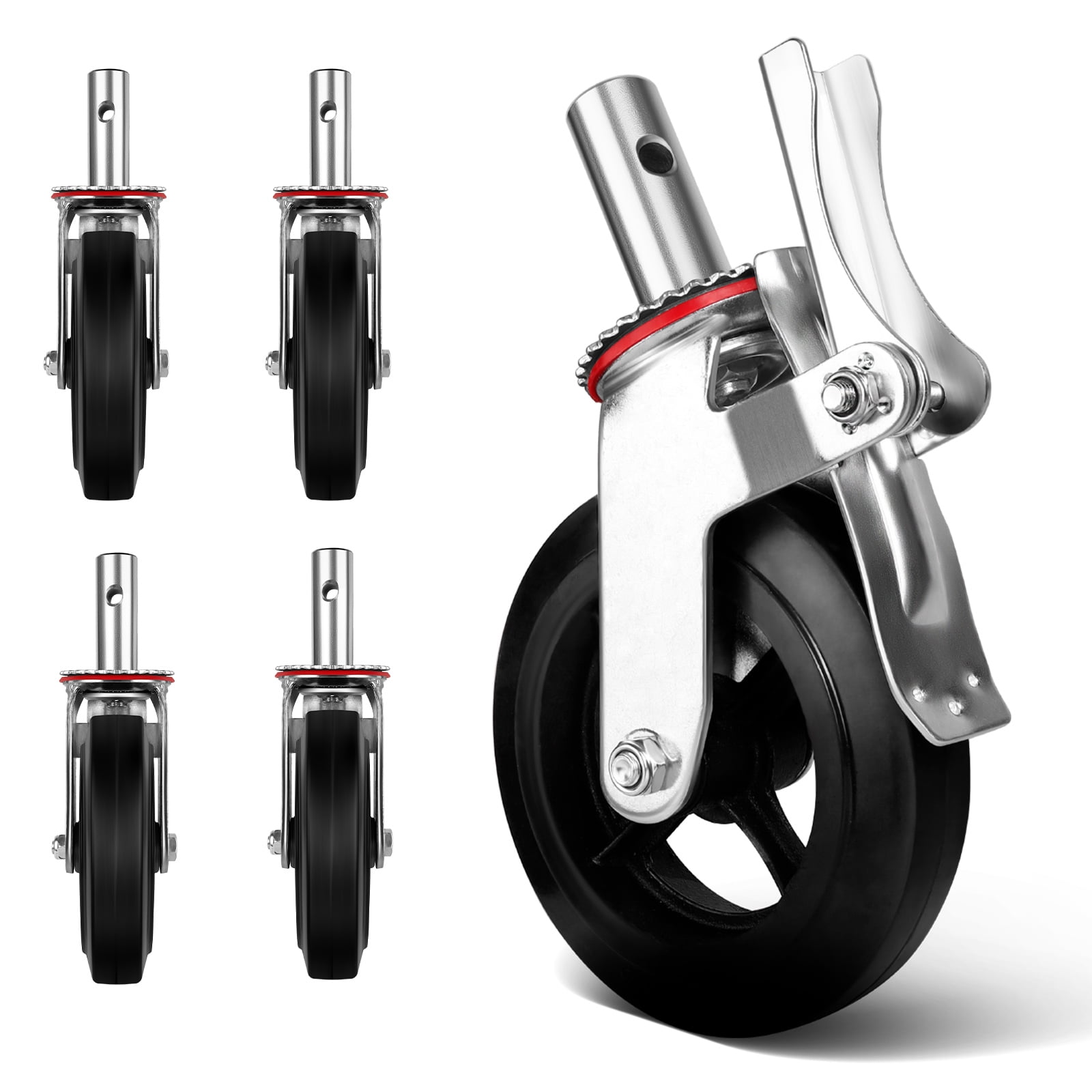 Heavy Duty Easy Moving Scaffolding Wheels Outrigger, 8 Inch Set of 4 ...