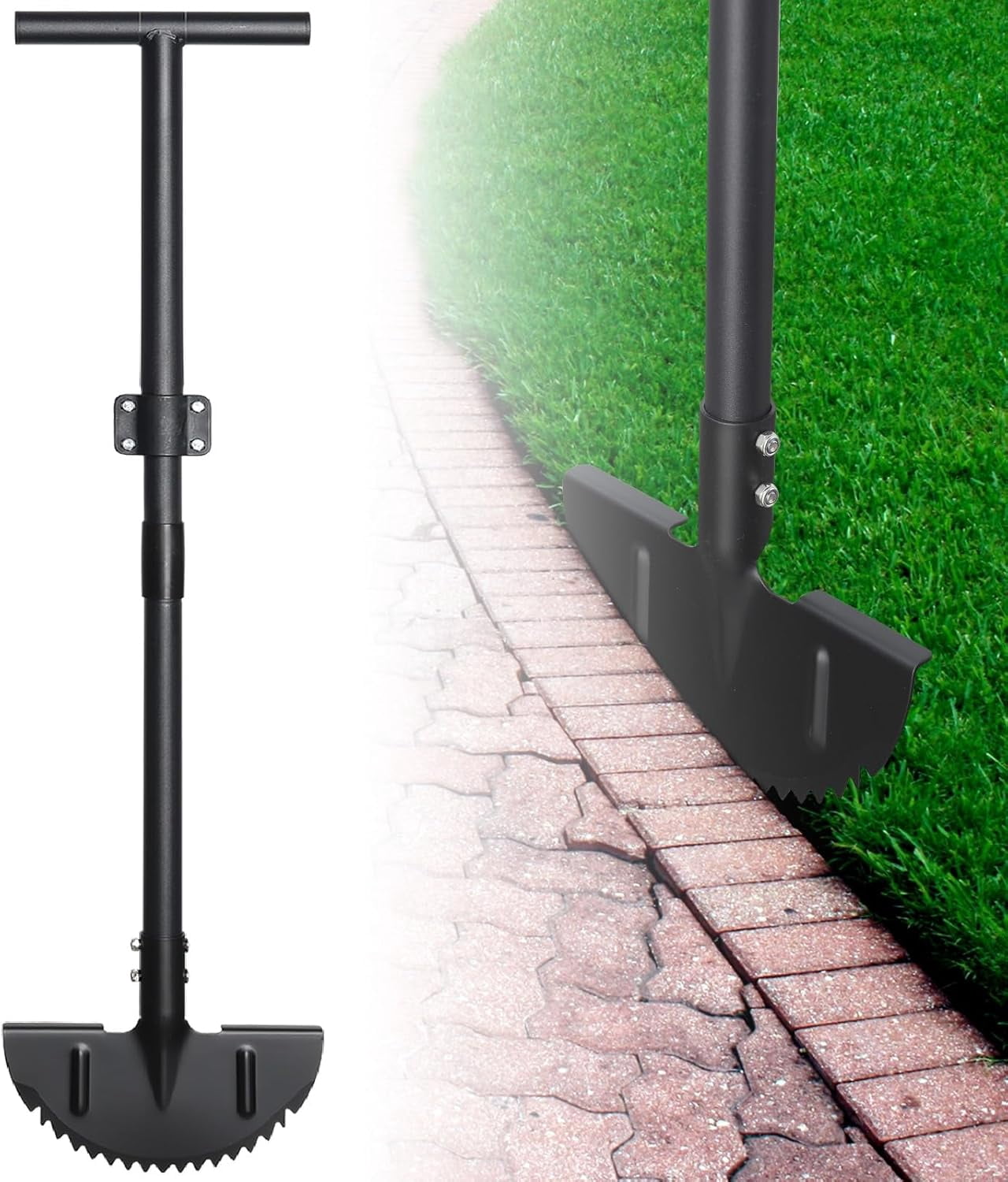 Heavy Duty Edger Lawn Tool, 34-49 in Adjustable Carbon Steel Weed ...