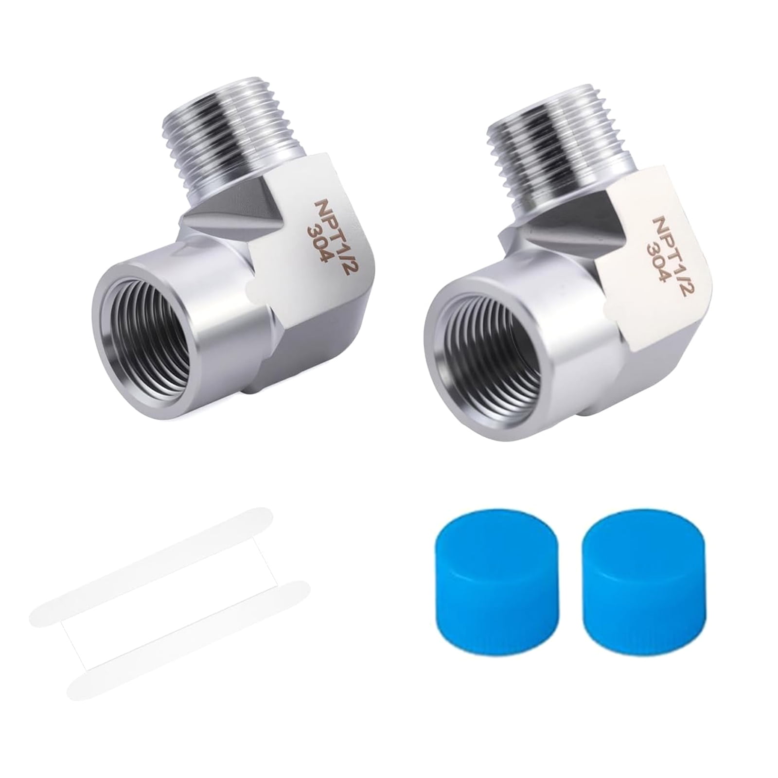Heavy Duty Elbow Connector 90 Degree Pipe Elbows Pressure Gauge Fitting ...