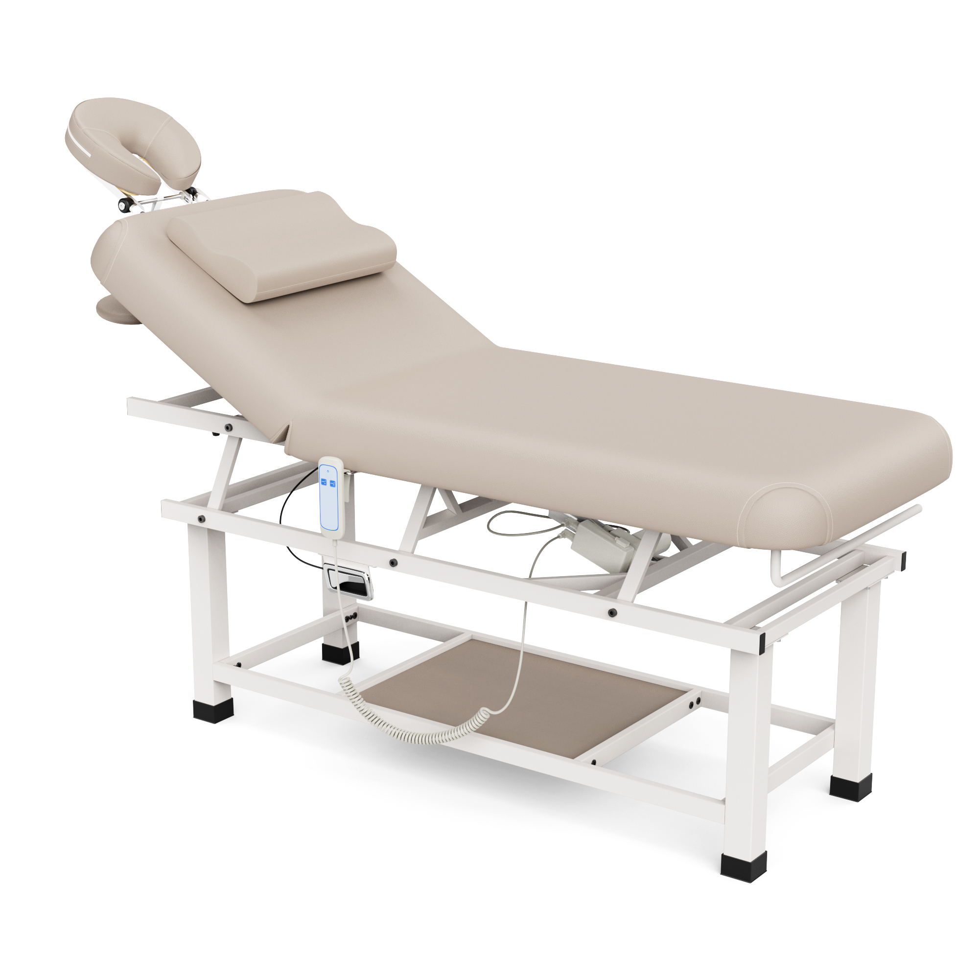 Heavy Duty Electric Stationary Massage Table with Backrest Adjustable ...
