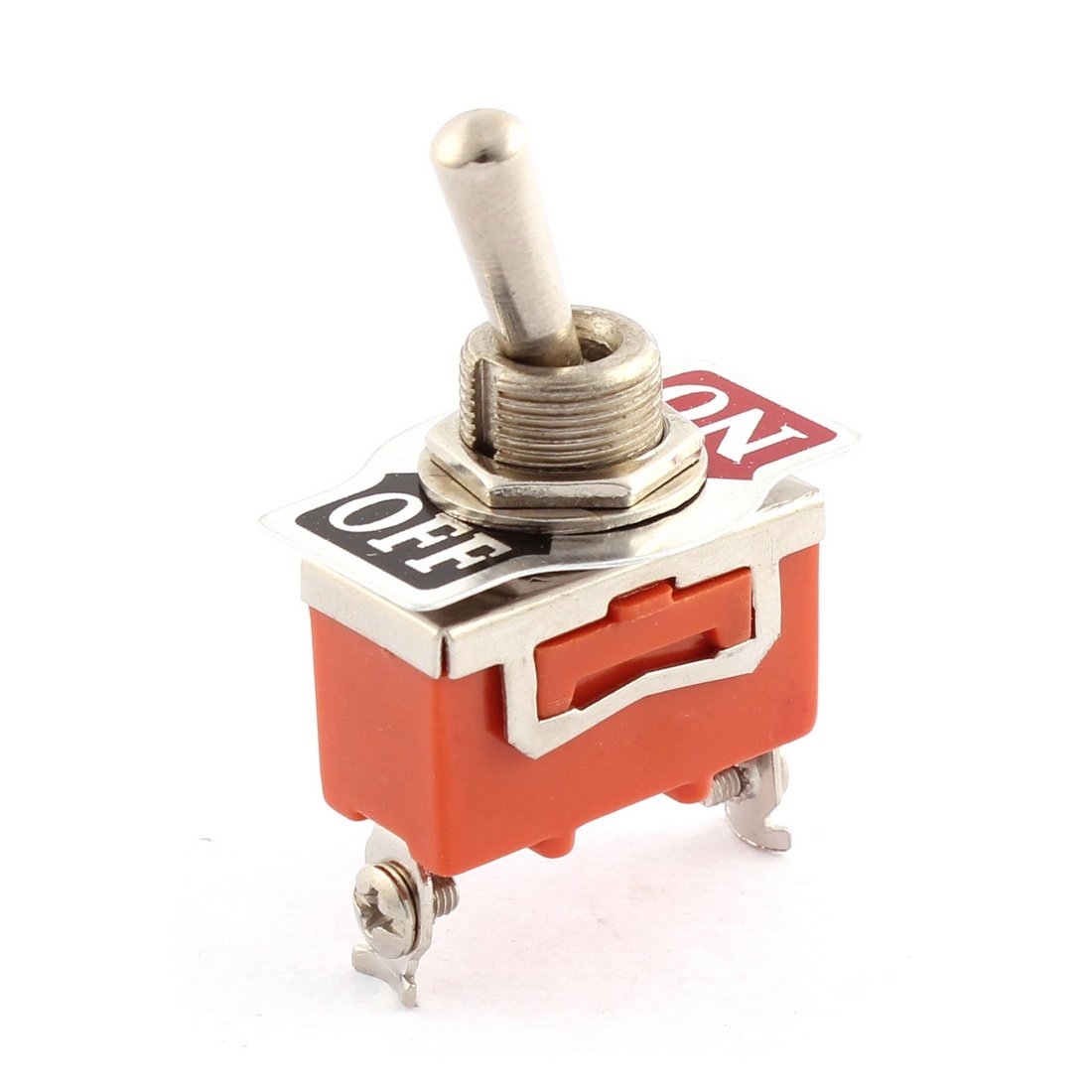 Heavy-Duty Electrical Toggle Switch Latching 12mm 15A 250V AC SPST 2Pin ...