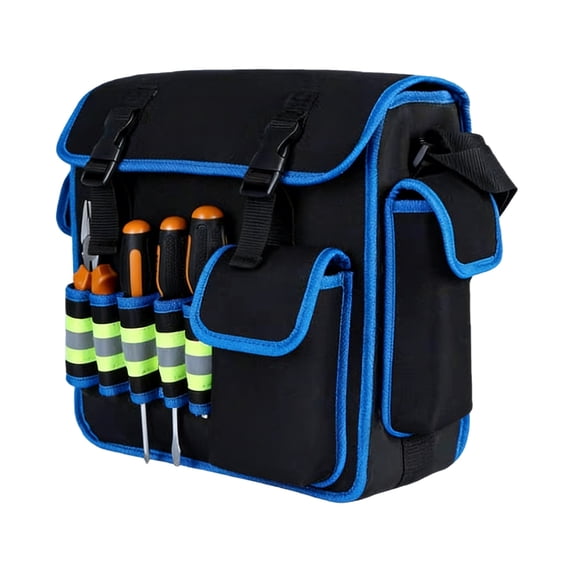 Heavy Duty Electrician Tool Bag Wide Mouth Tools Storage Bag with ...