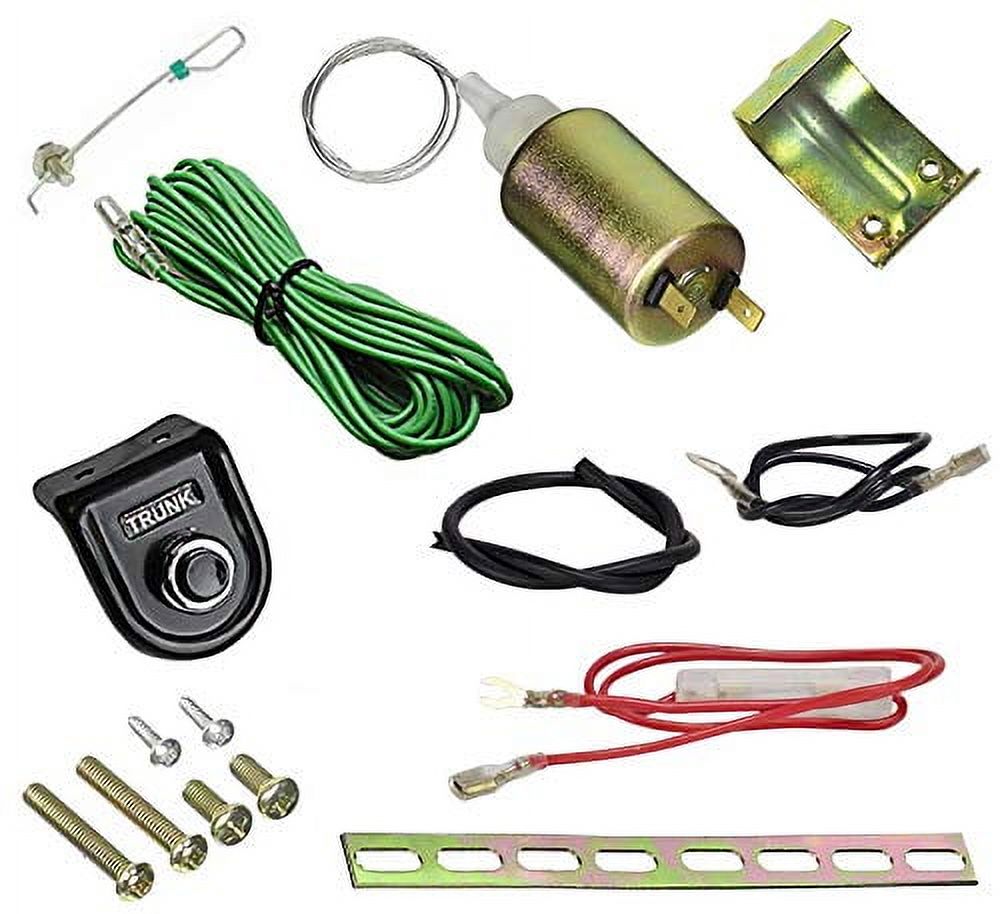 Heavy Duty Electronic Trunk Release Kit With Push Button 15Lbs Pull ...