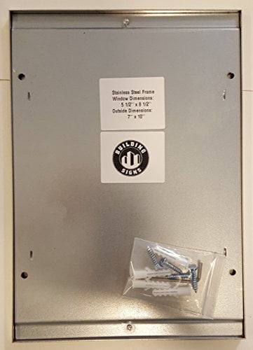 Heavy-Duty Elevator Certificate And Notice Frame – 5.5X8.5 Inch ...