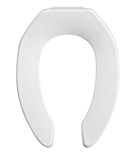Heavy Duty Elongated Open Front Toilet Seat with Hassle-Free ...