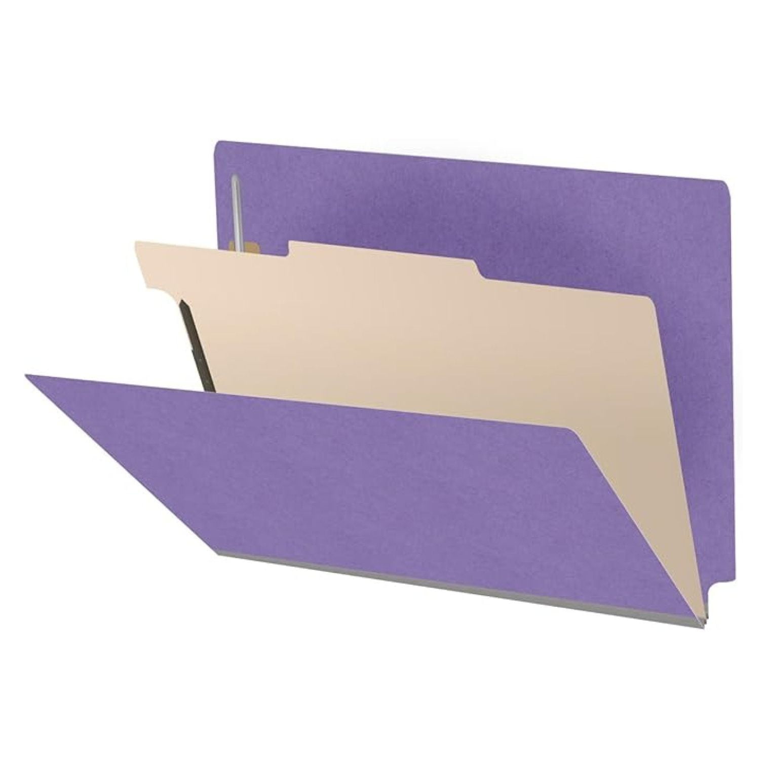 Heavy Duty End Tab Color Folders, 18 pt Letter Size, 2" Expansion, 1 ...