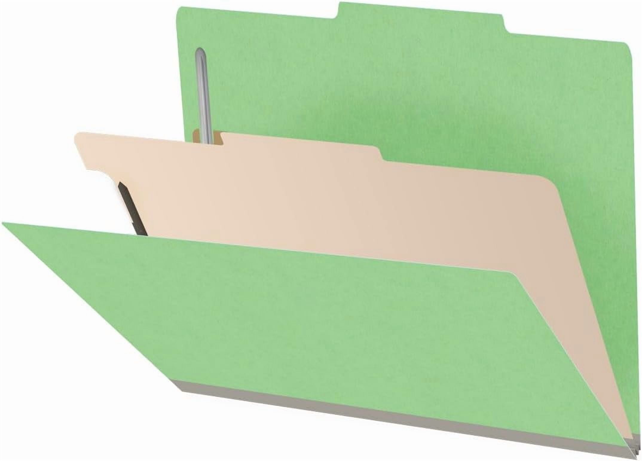 Heavy Duty End Tab Color Folders, 2/5 Cut ROC Top Tab, Letter Size, 1 ...