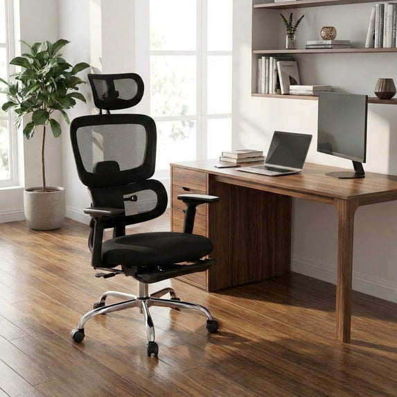 Heavy-Duty Ergonomic Mesh Gaming Chair – High-Back Office Chair with 4D ...