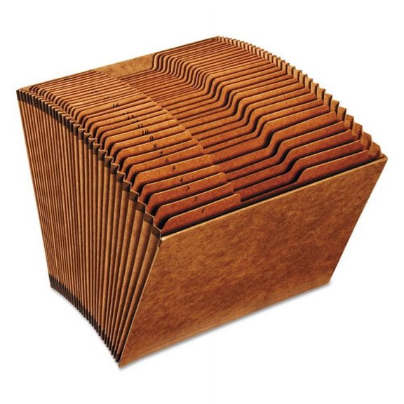 "Expanding Desk File, 20 Dividers, Alpha Index, Letter Size, Dark Blue ...