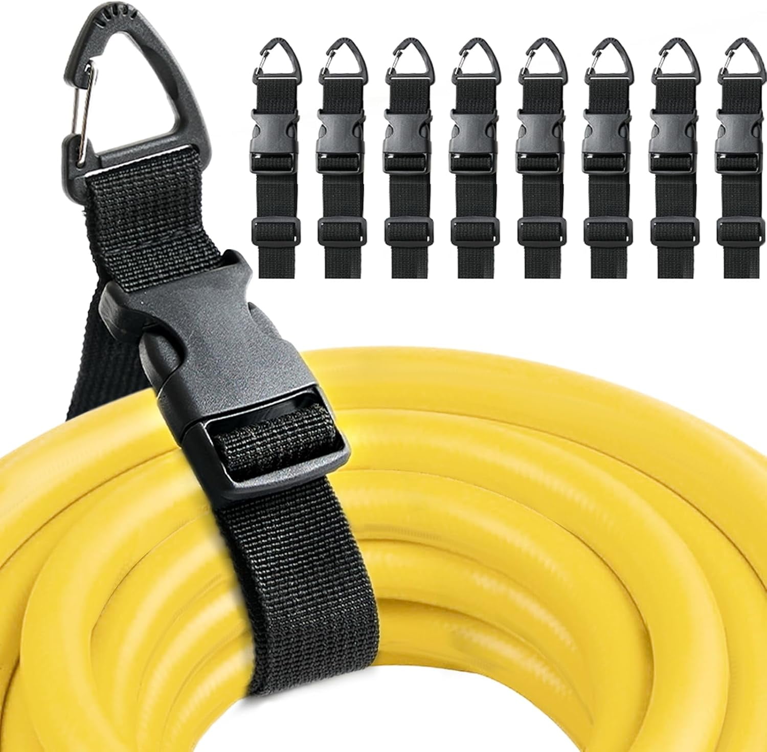 Heavy Duty Extension Cord Holder Organizer (8 Pack black) 17 Inch ...