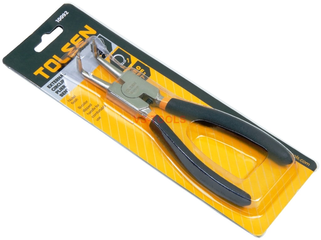 Heavy Duty External Bent Retaining Ring C-Clip Circlip Removal Plier ...
