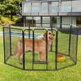 Heavy Duty Extra Large Dog Playpen Portable Pet Playpen 8 Panels Fold ...
