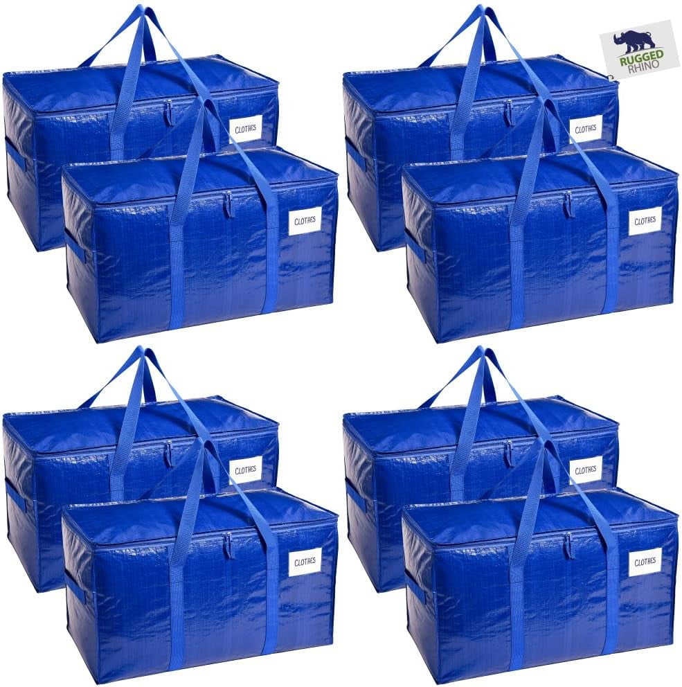 Heavy Duty Extra Large Moving Bags, 50lb Capacity, Water and Puncture ...