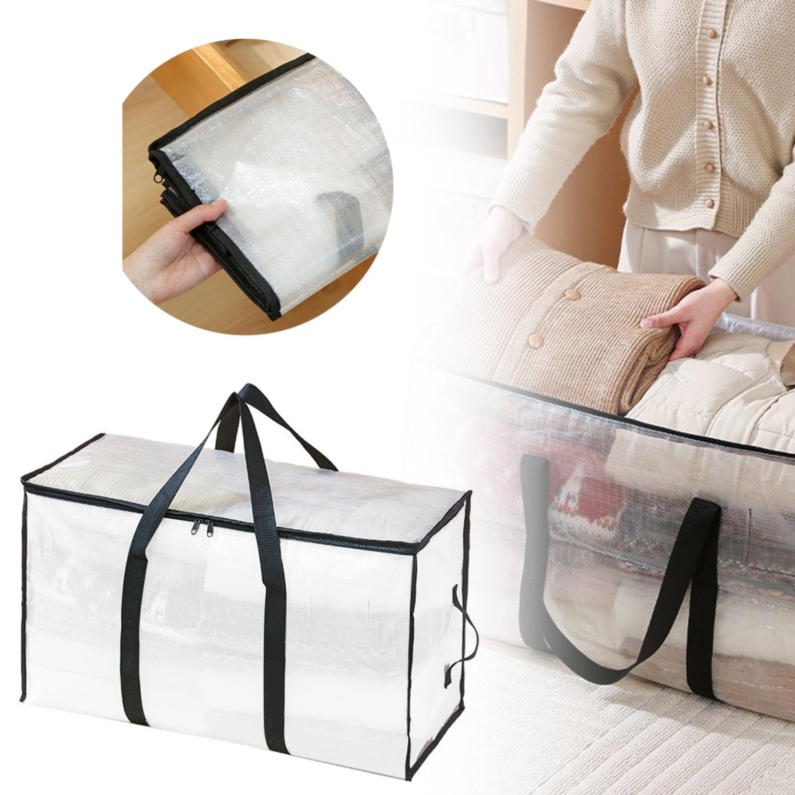 Heavy Duty Storage Bags DIY.STORE Heavy Duty Extra Large Moving Bags, 50lb Capacity, Water And ...