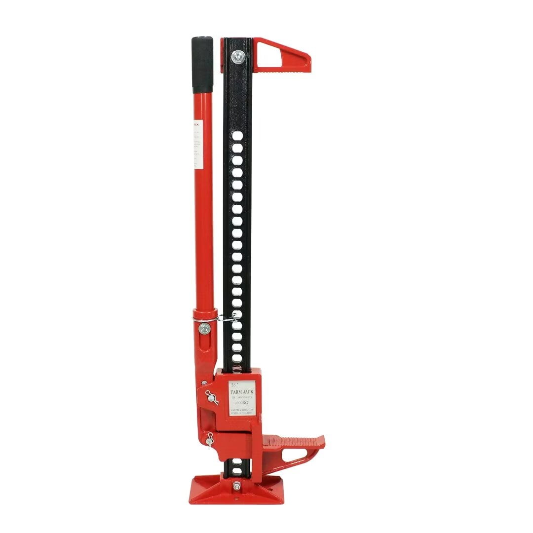 Heavy-Duty Farm Jack, 33" Ratcheting Off Road Utility Farm Jack, 3 Ton ...