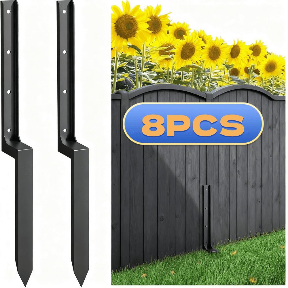 Heavy Duty Fence Post Repair Kit (8PCS) – Repair Stakes with Anchor ...
