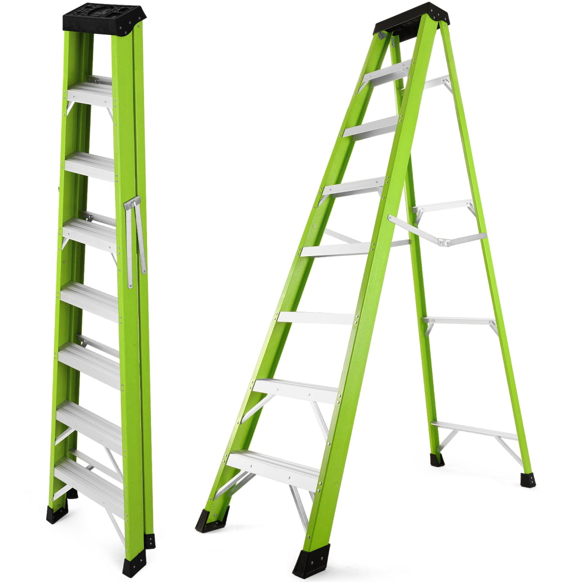 Heavy Duty Fiberglass Step Ladder, Non-Conductive Insulation Ladder ...
