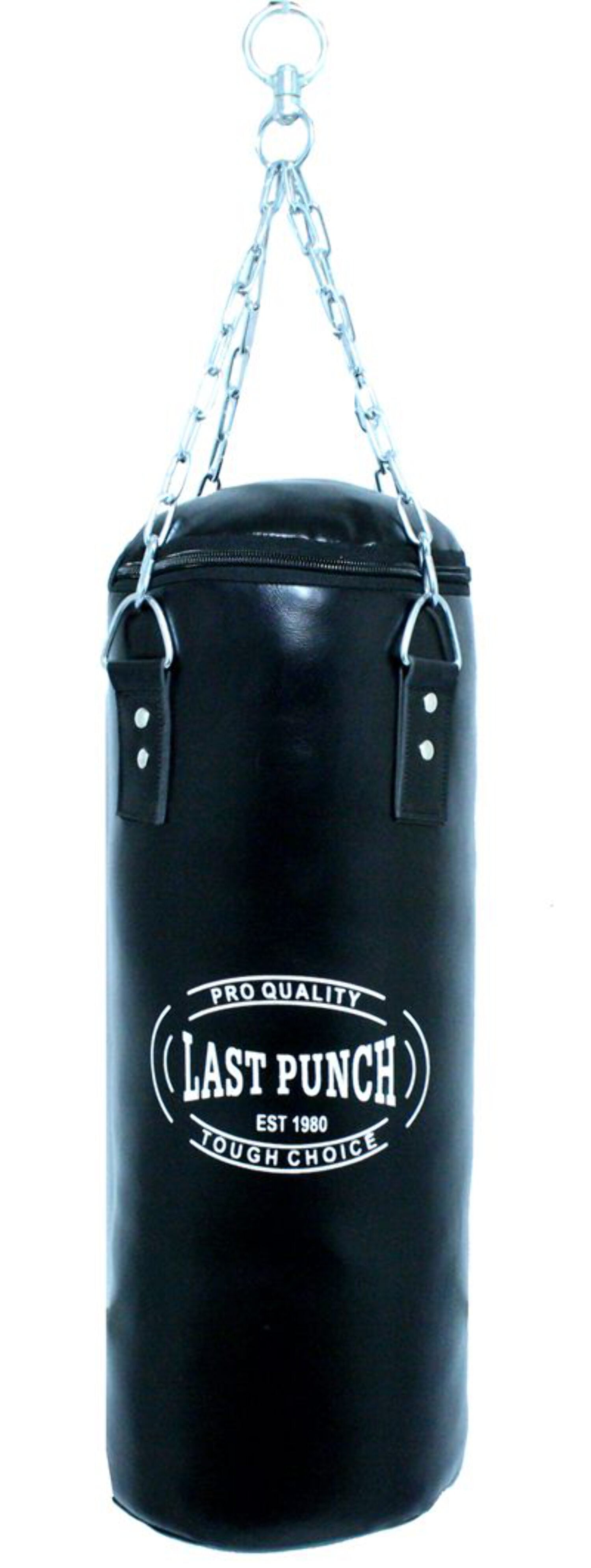 Heavy Duty Filled Black Punching Bag - Large Medium With Chains ...