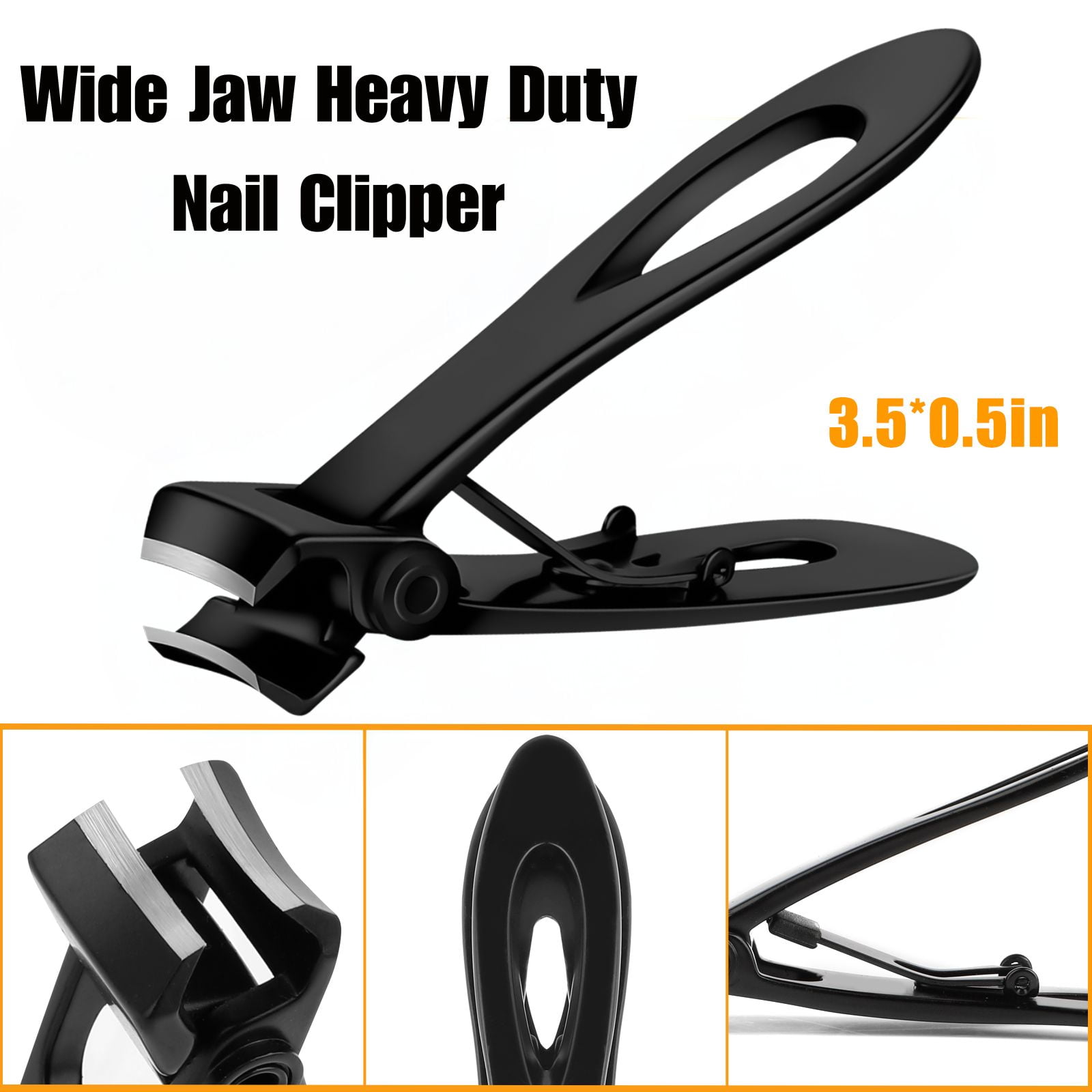 Heavy Duty Fingernail Clippers, Professional Grade Toe Nail Clippers ...