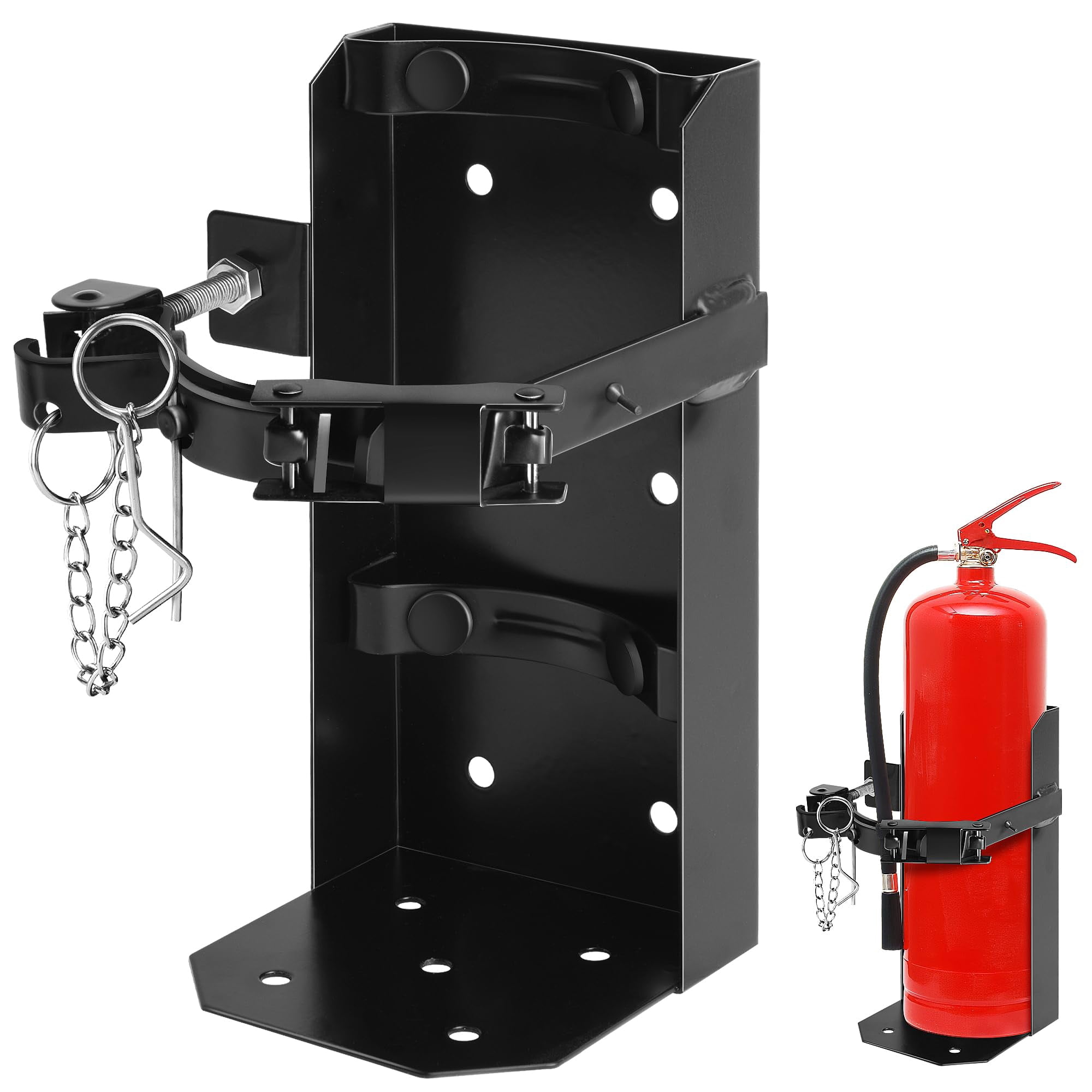 Heavy Duty Fire Extinguisher Bracket for 10lb Dry/5lb Co2 - Metal Wall ...