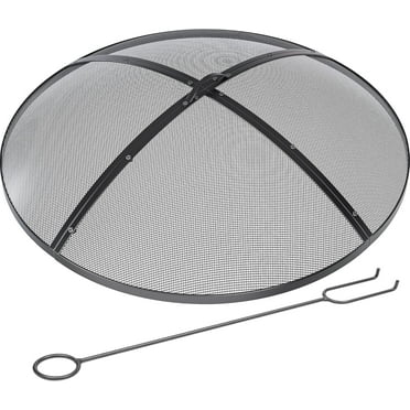 Spark Screens and Screen Lift for The 38" Rectangle Peak Patio Fire Pit ...