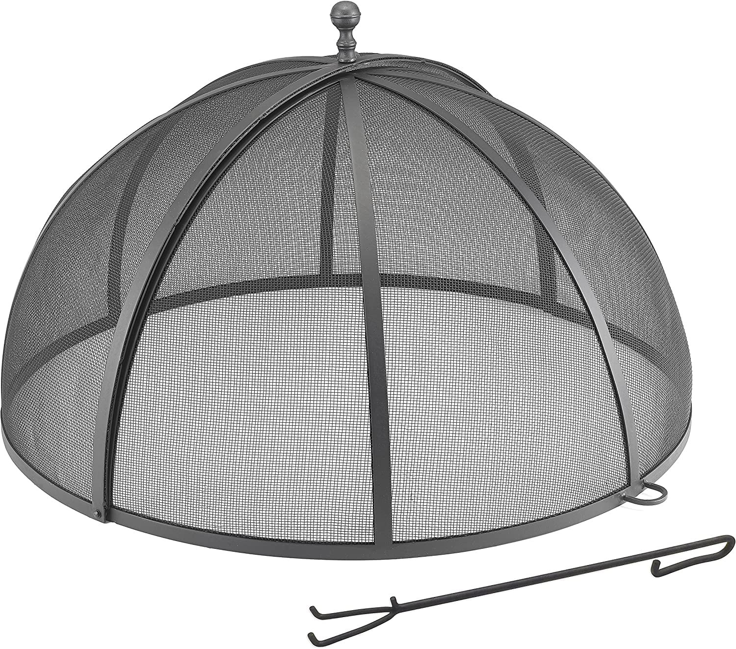 Heavy Duty Fire Pit Spark Screen, Includes Heavy Duty Lifter, Hinged ...