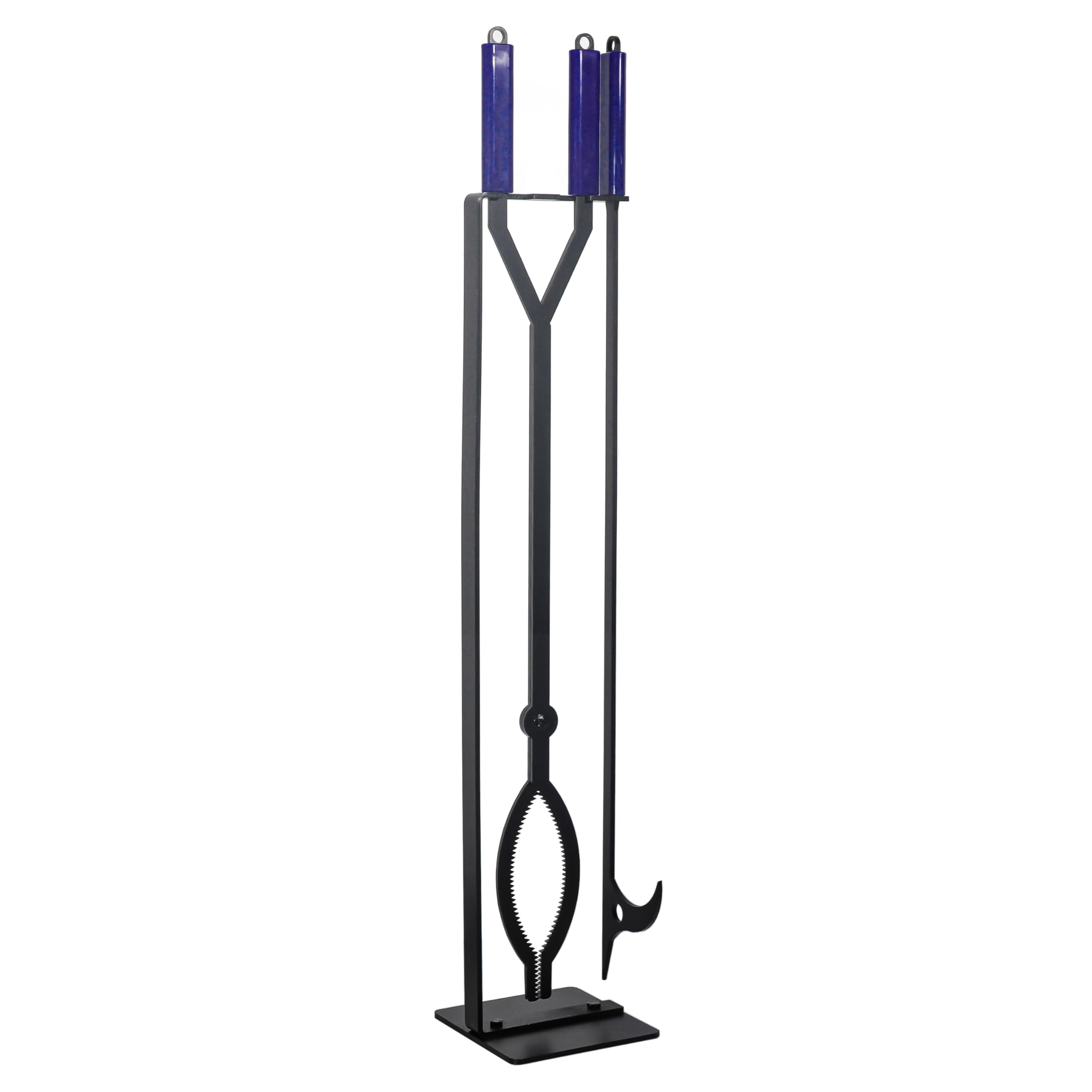 Heavy Duty Fire Pit Tools Set with 40" Fire Poker and Log Grabber ...