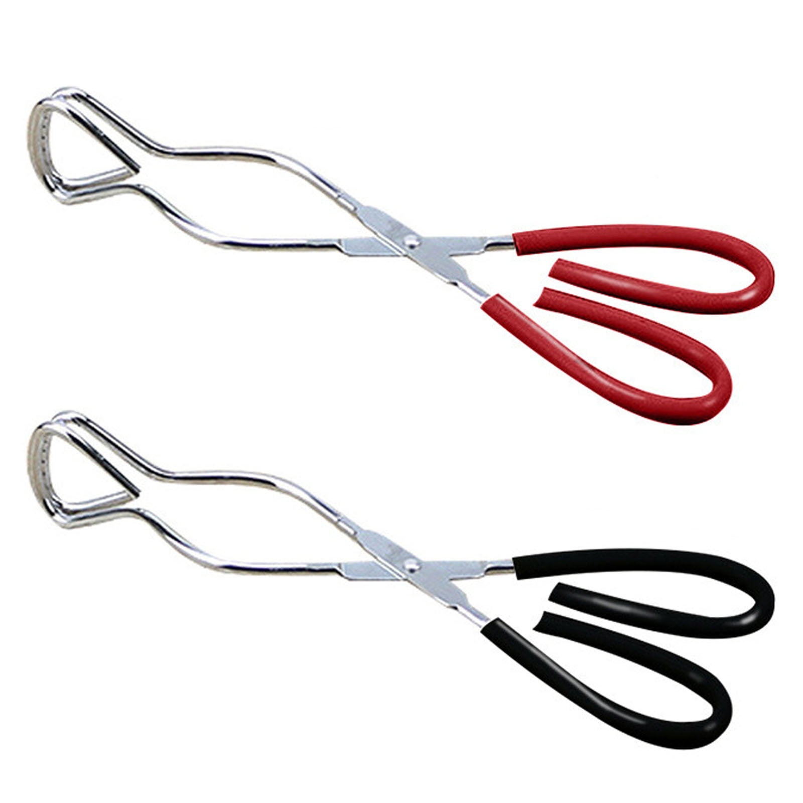 Heavy Duty Fire Tongs - Heat-Resistant, Ergonomic Handle, Foldable ...