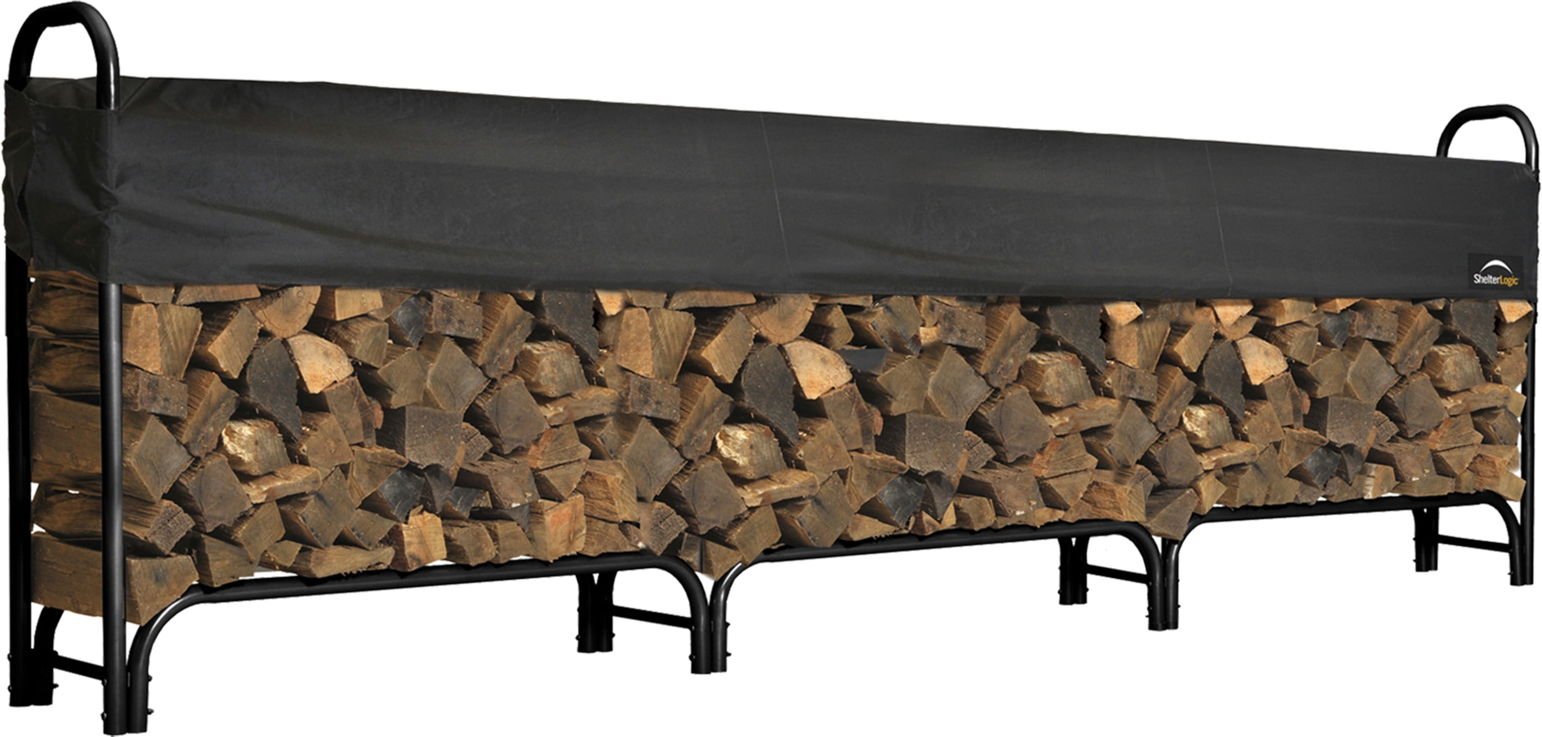 Heavy Duty Firewood Rack with Cover 12 ft. - Walmart.com