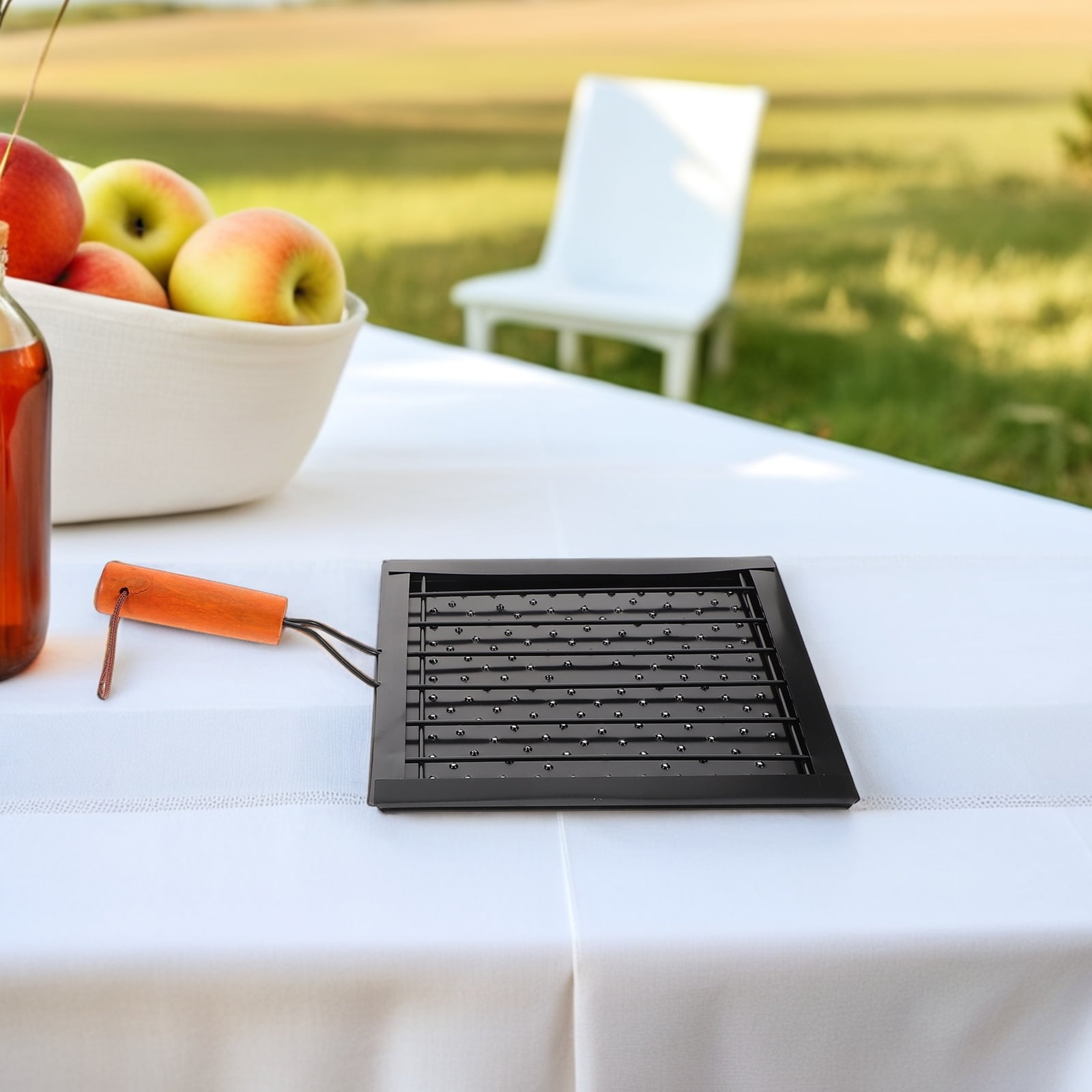 HEANUJJ Black Stainless Steel Grilling Rack for Toasting Bread ...