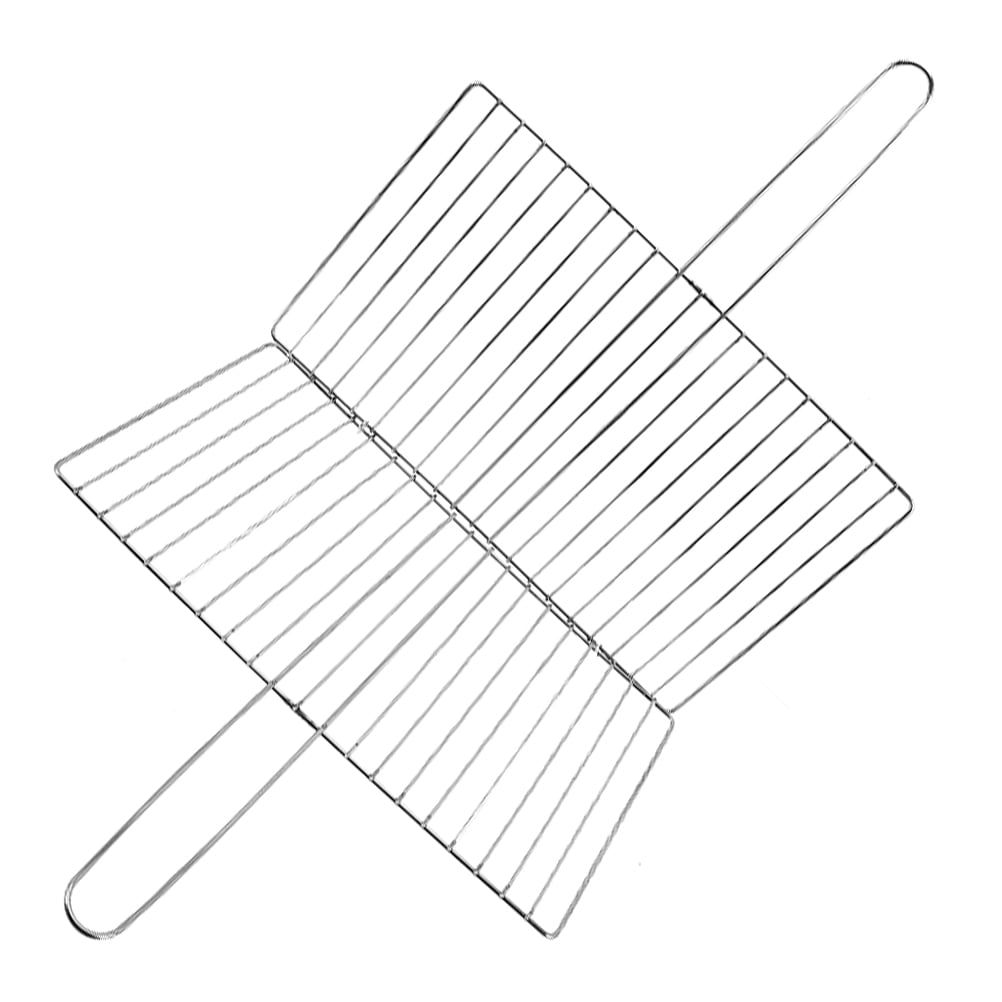 BBQ Grill Rack with Handle fr Outdoor Grilling Basket Camping Grill ...