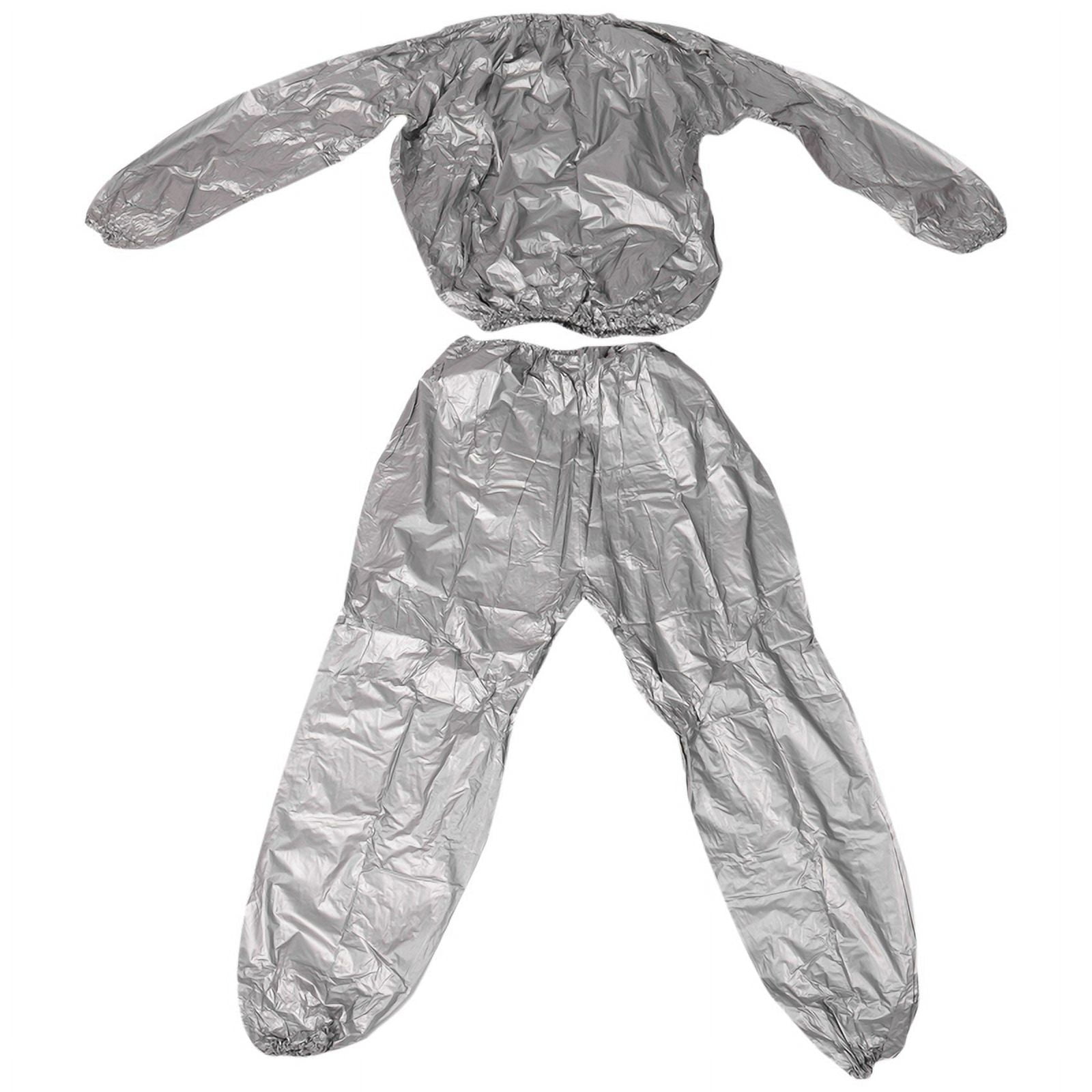 Heavy Duty Fitness Weight Loss Sweat Sauna Suit Exercise Gym Anti-Rip ...