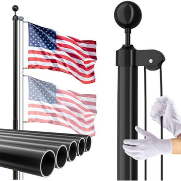 Flagpole-To-Go Ultimate Tailgate Package with 20' Telescoping Flagpole ...