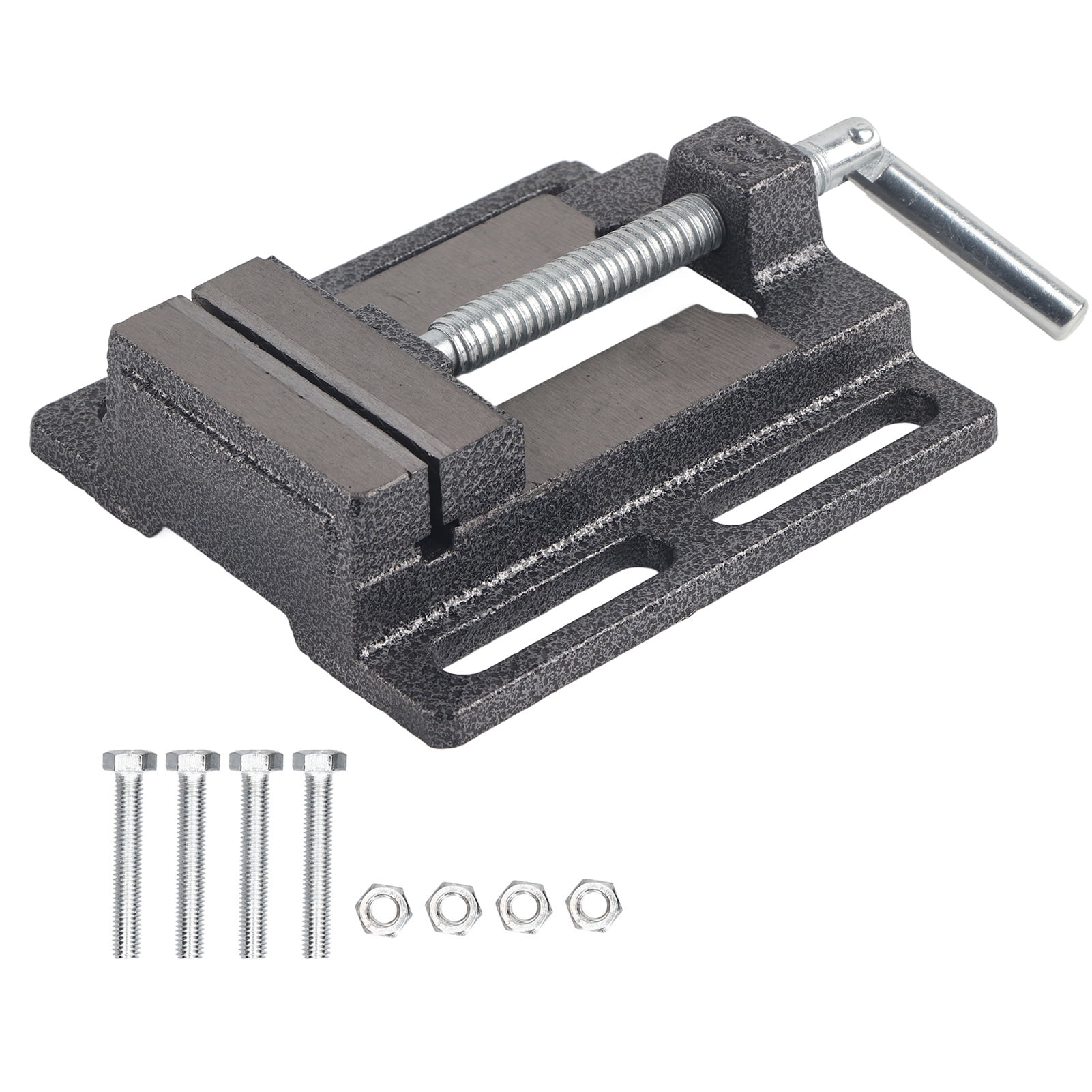 Heavy-Duty Flat Drill Press Vise, American Style - Precision Cast Iron ...