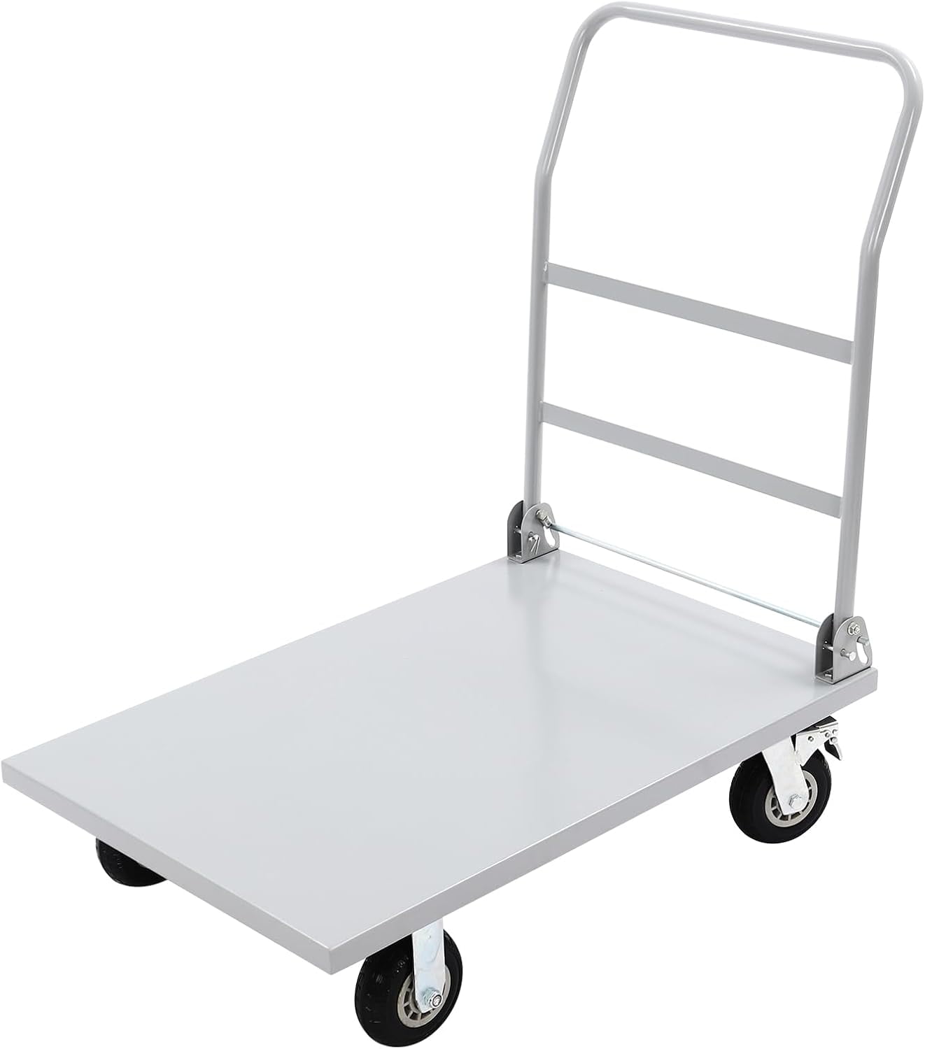 Heavy Duty Flatbed Cart, 2200LB Folding Push Cart Dolly, 36 x 24in ...