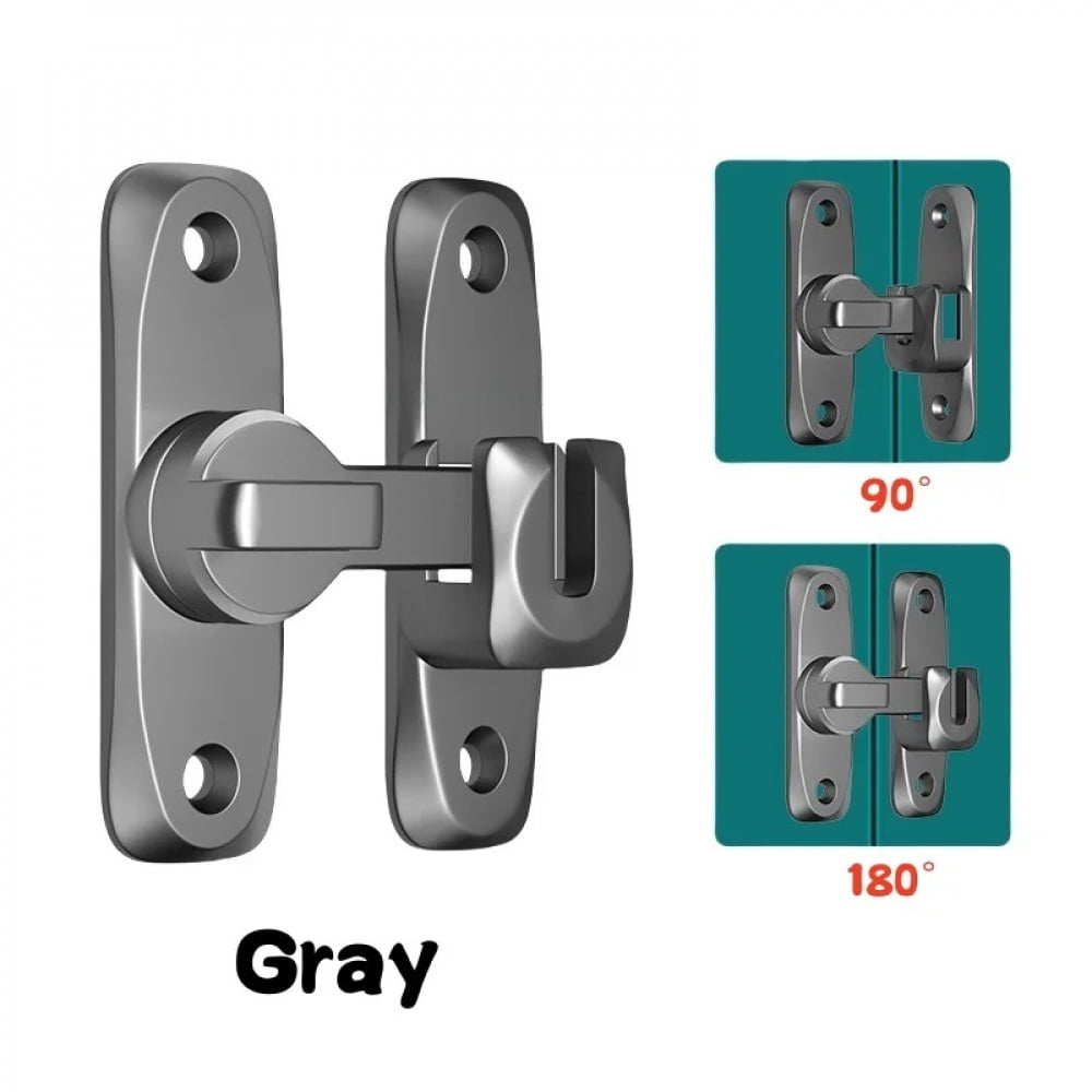 Heavy-Duty Flip-Up Door Latches 90/180 Degree Door Lock Home Security ...